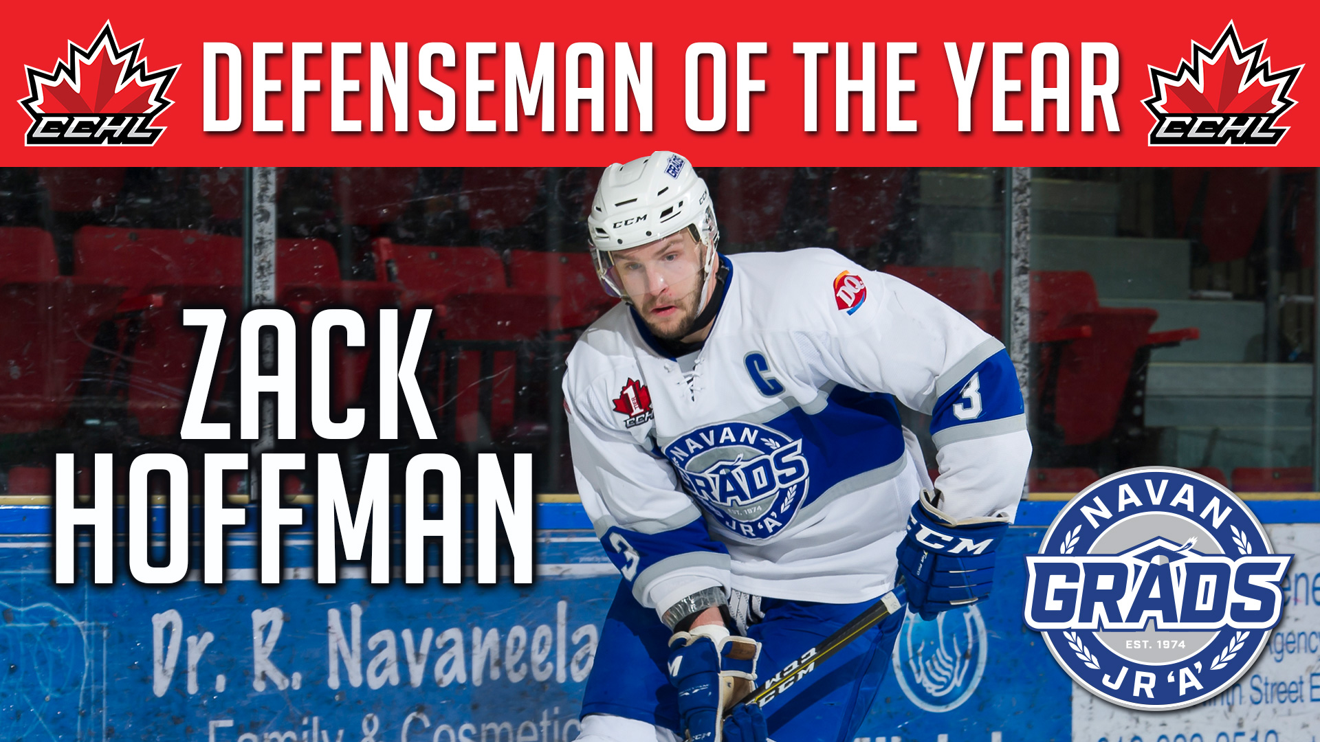 Release | Zack Hoffman named 2018-19 CCHL Defenseman of the Year | CCHL- Central Canada Hockey ...