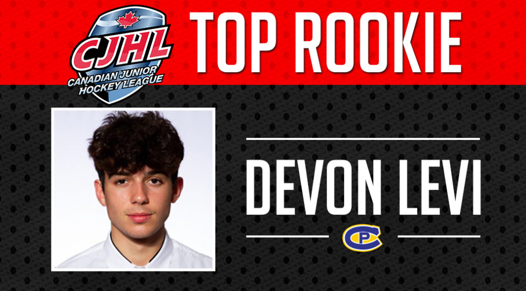 CJHL Release | Canadians Devon Levi named Top Rookie in Canada | CCHL- Central Canada Hockey League