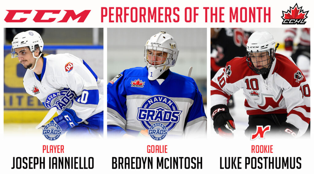 CCM Performers of the Month Announced for November | CCHL- Central ...