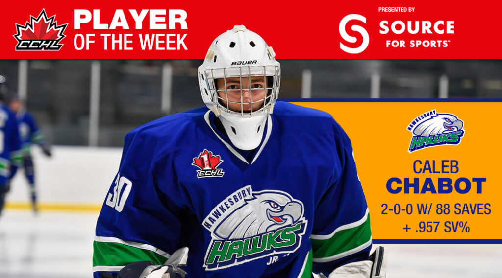 Source for Sports Player of the Week | Caleb Chabot | Hawkesbury Hawks ...